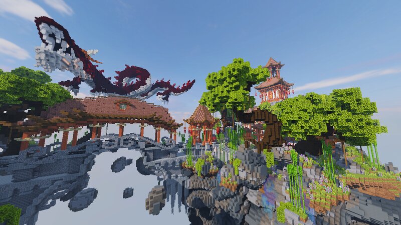 Japan Skyblock Spawn Minecraft Map
