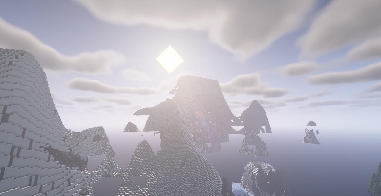 Mountains RTX Bredrock Edition Minecraft Map