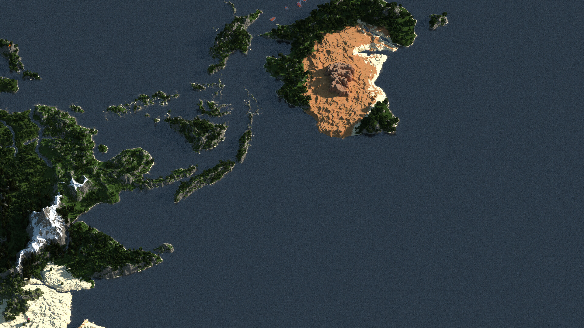 Earth map - cartoon style Minecraft Map