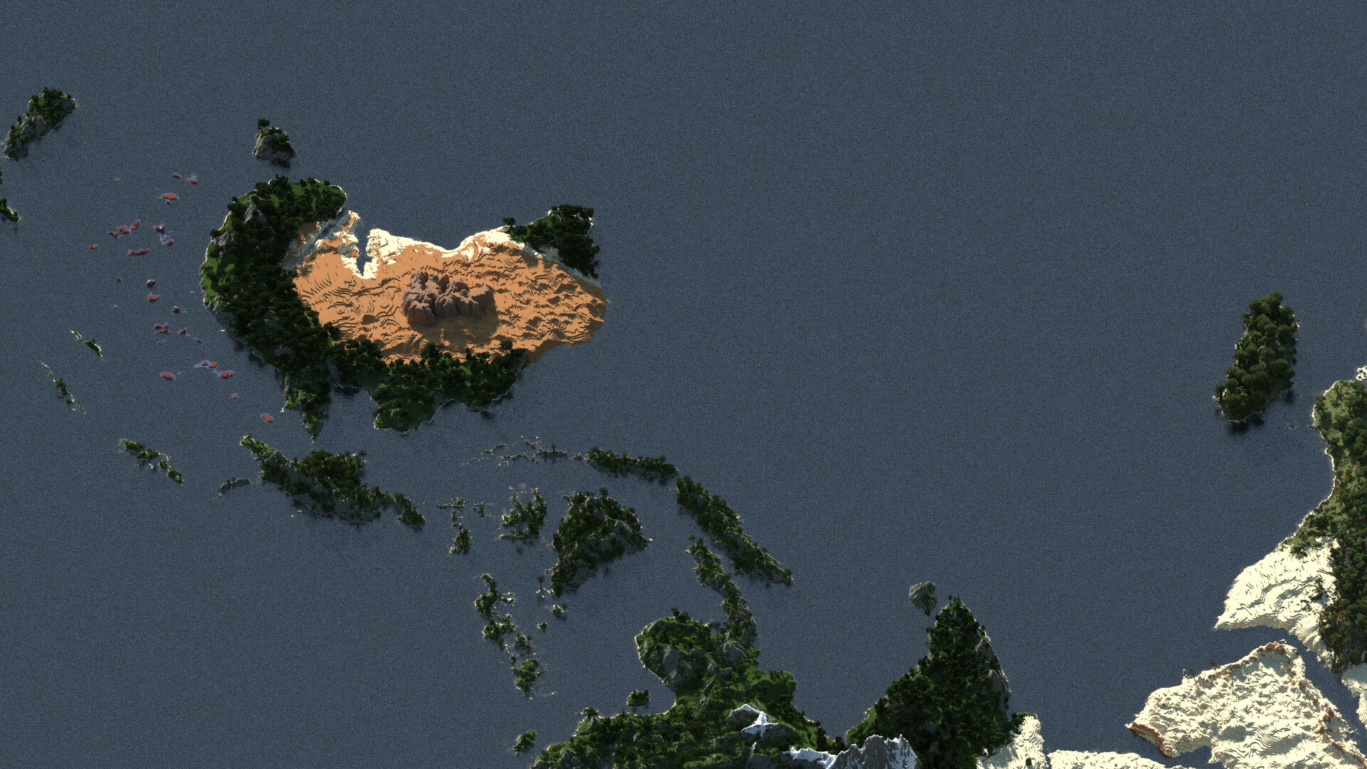 Earth map - cartoon style Minecraft Map