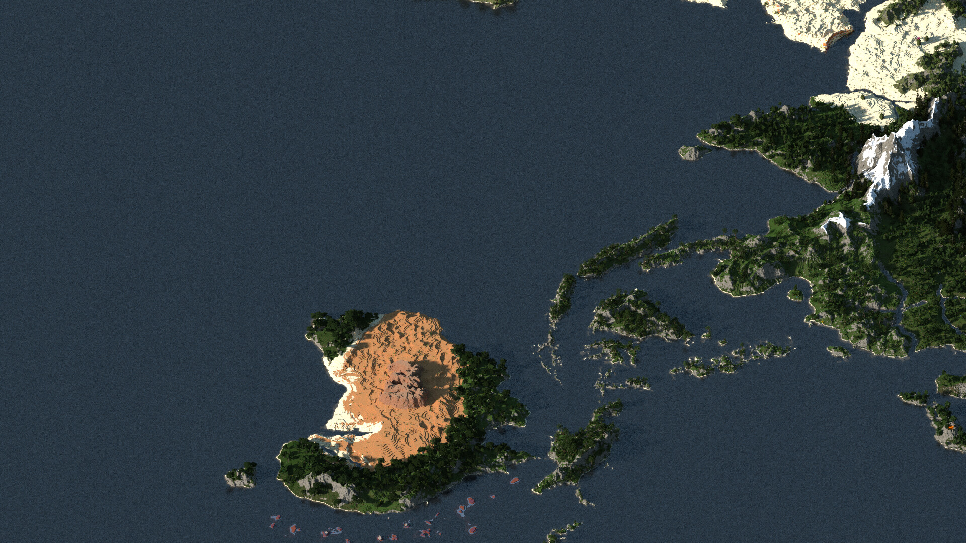 Earth map - cartoon style Minecraft Map