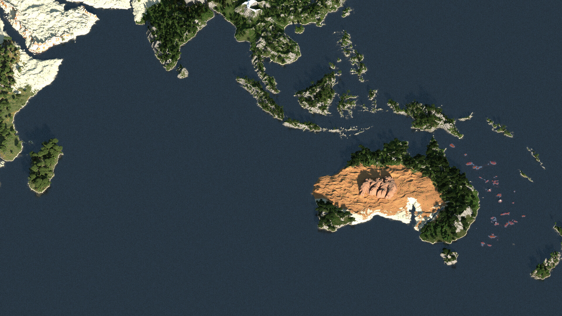 Earth map - cartoon style Minecraft Map