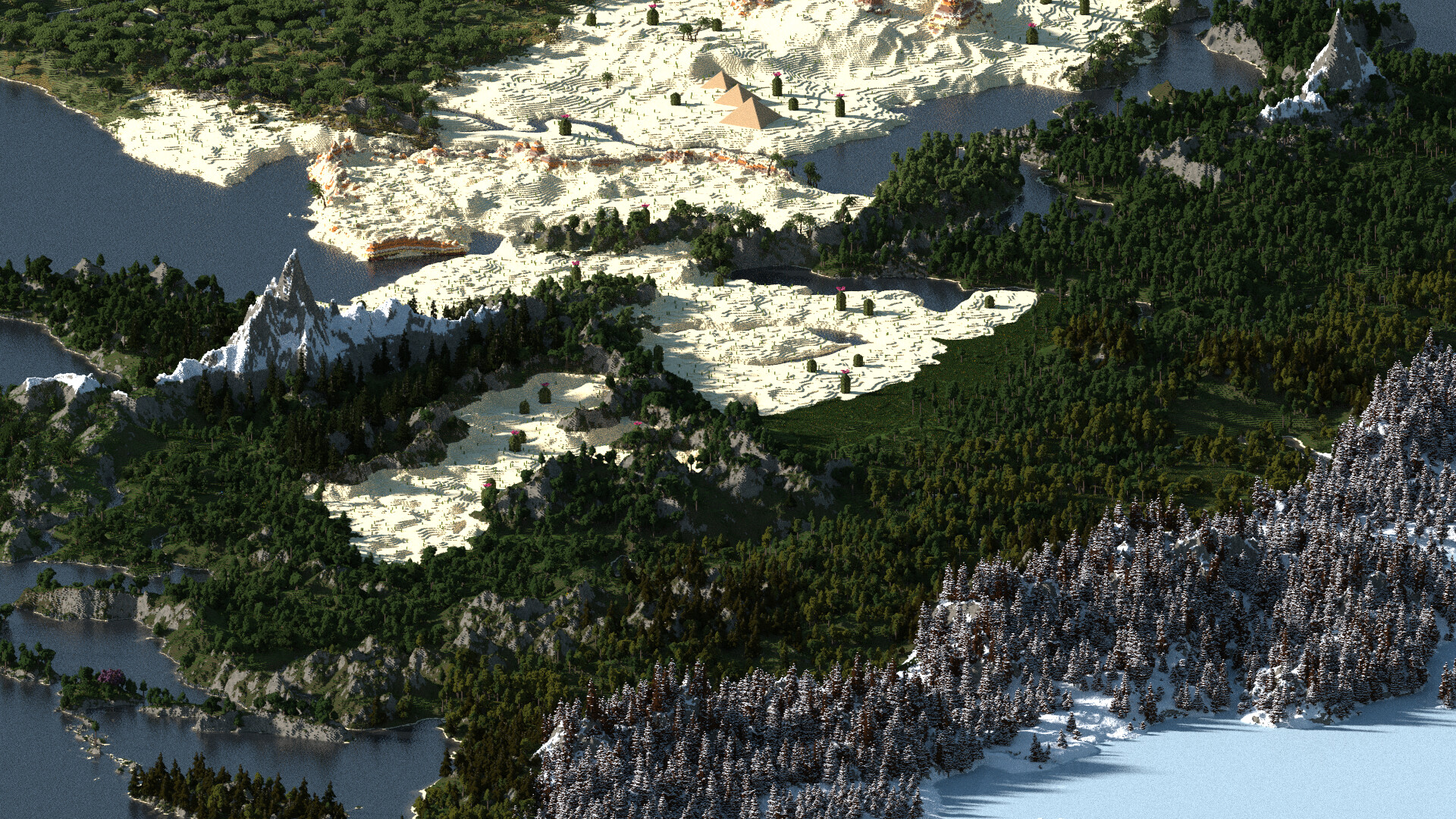 Earth map - cartoon style Minecraft Map