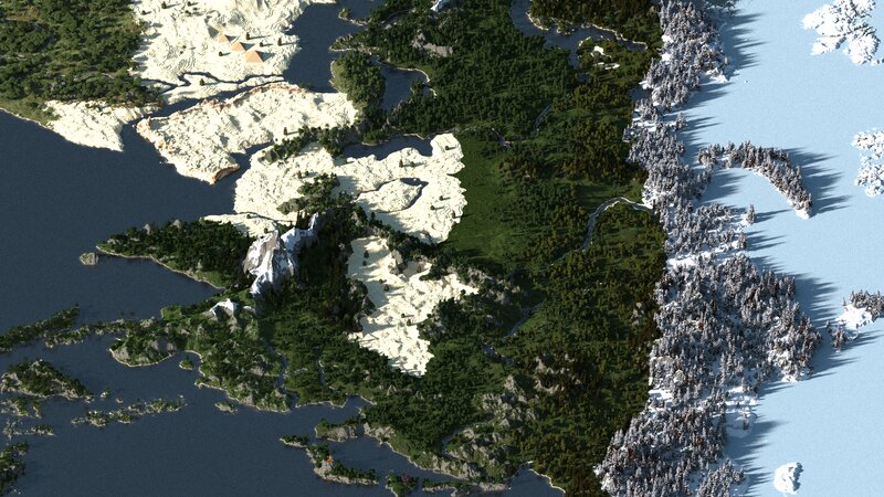 Earth map - cartoon style Minecraft Map