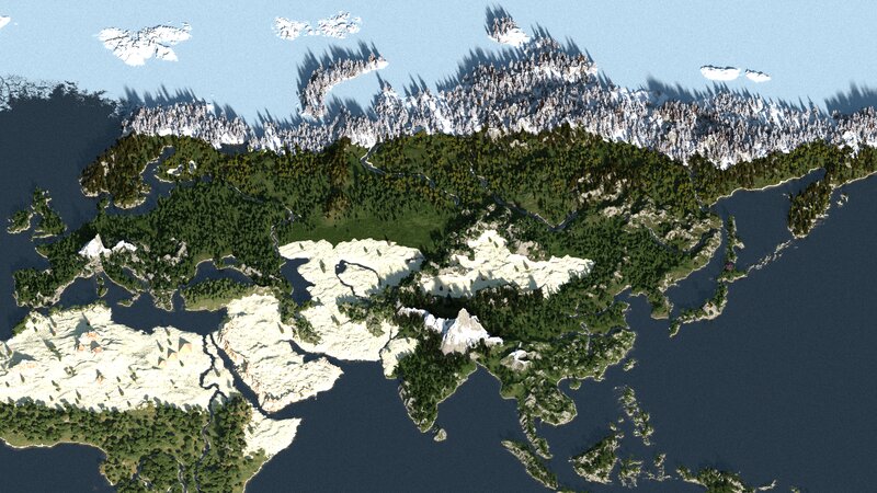 Earth map - cartoon style Minecraft Map