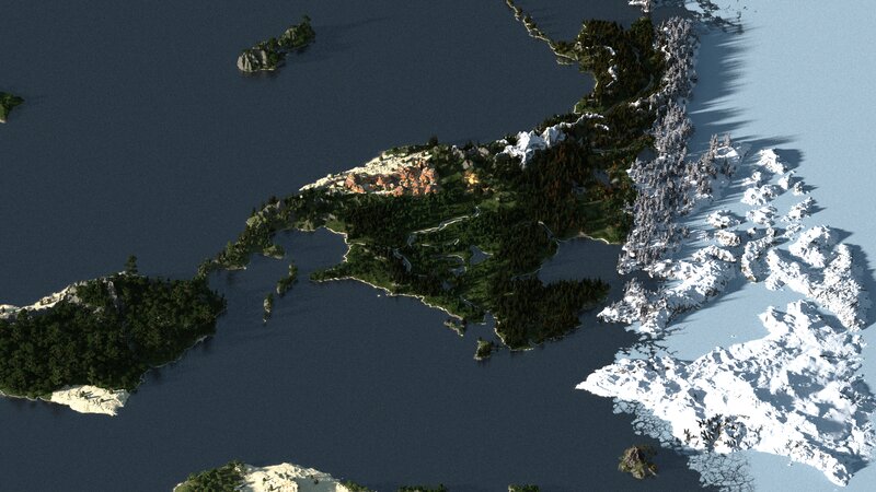 Earth map - cartoon style Minecraft Map