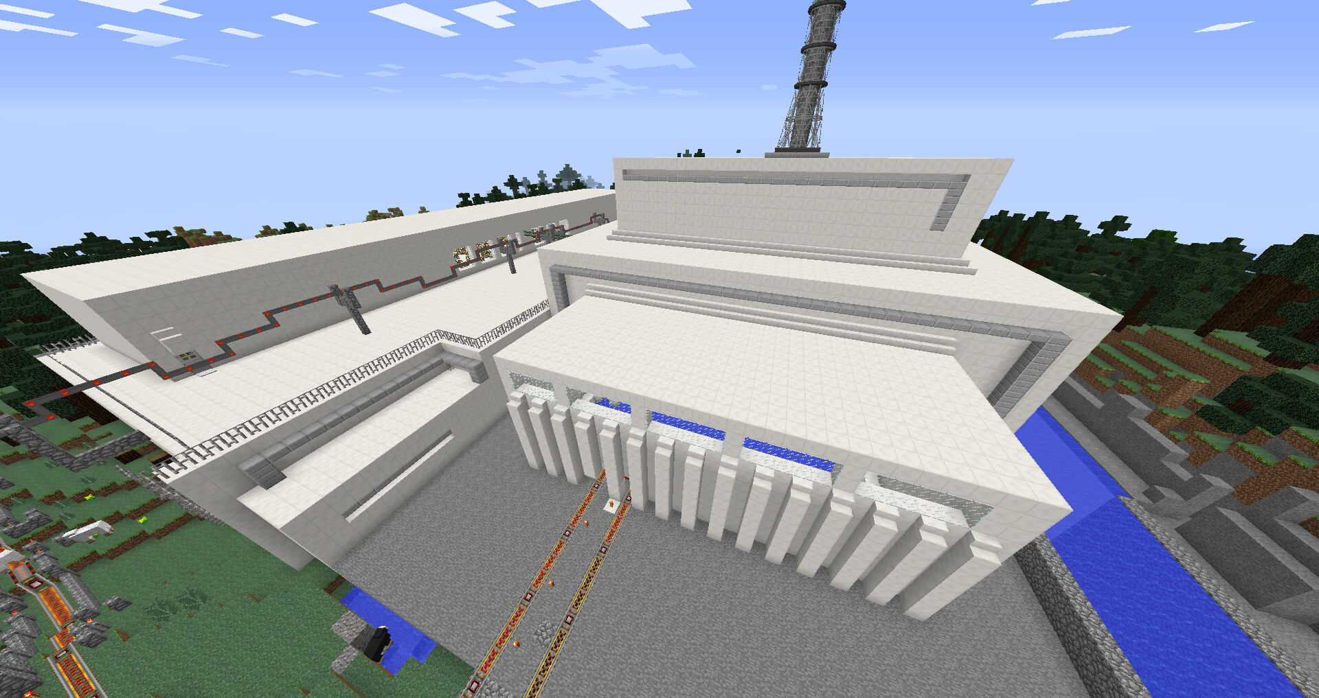 Chernobyl Nuclear Powerplant (RBMK) working 1.7.10 HBM Minecraft Map