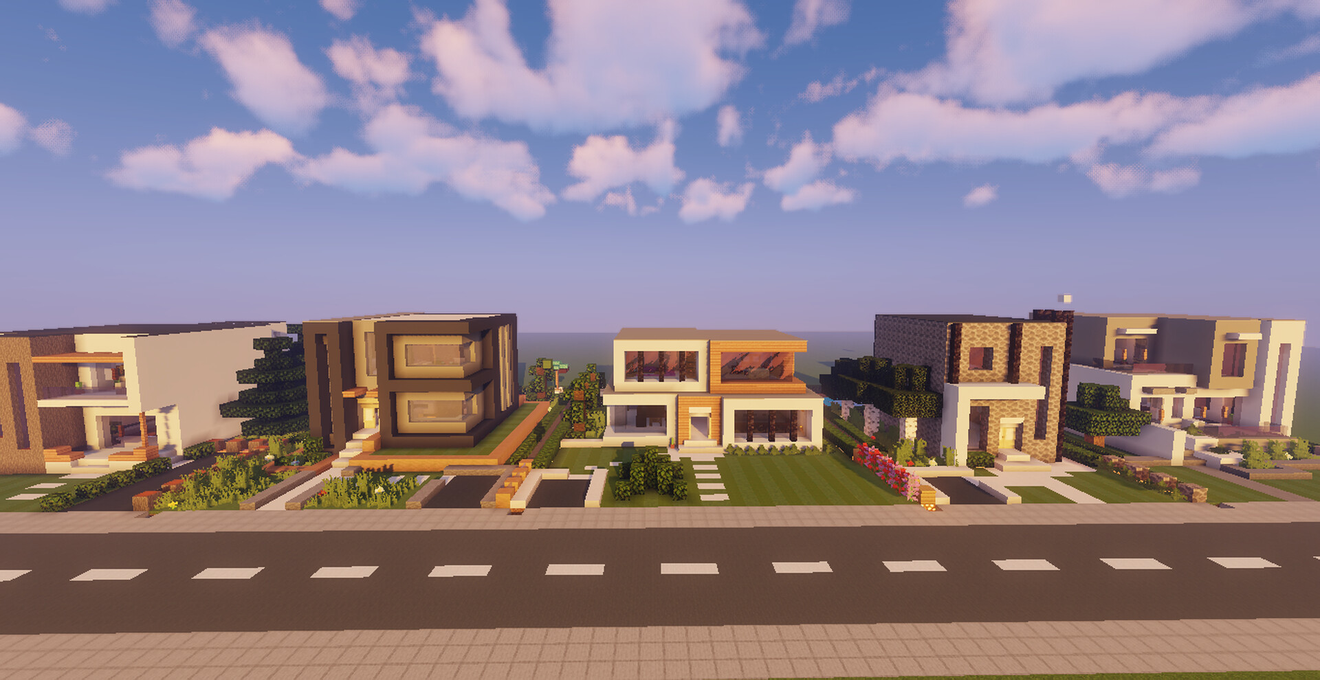 Modern House Pack 1 Map + Schematics Minecraft Map
