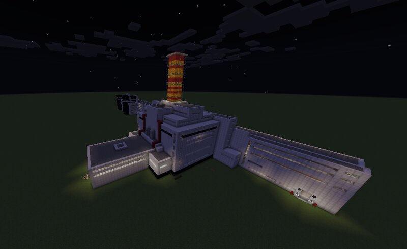 Model Of Chernobyl Nuclear Power Plant Minecraft Map