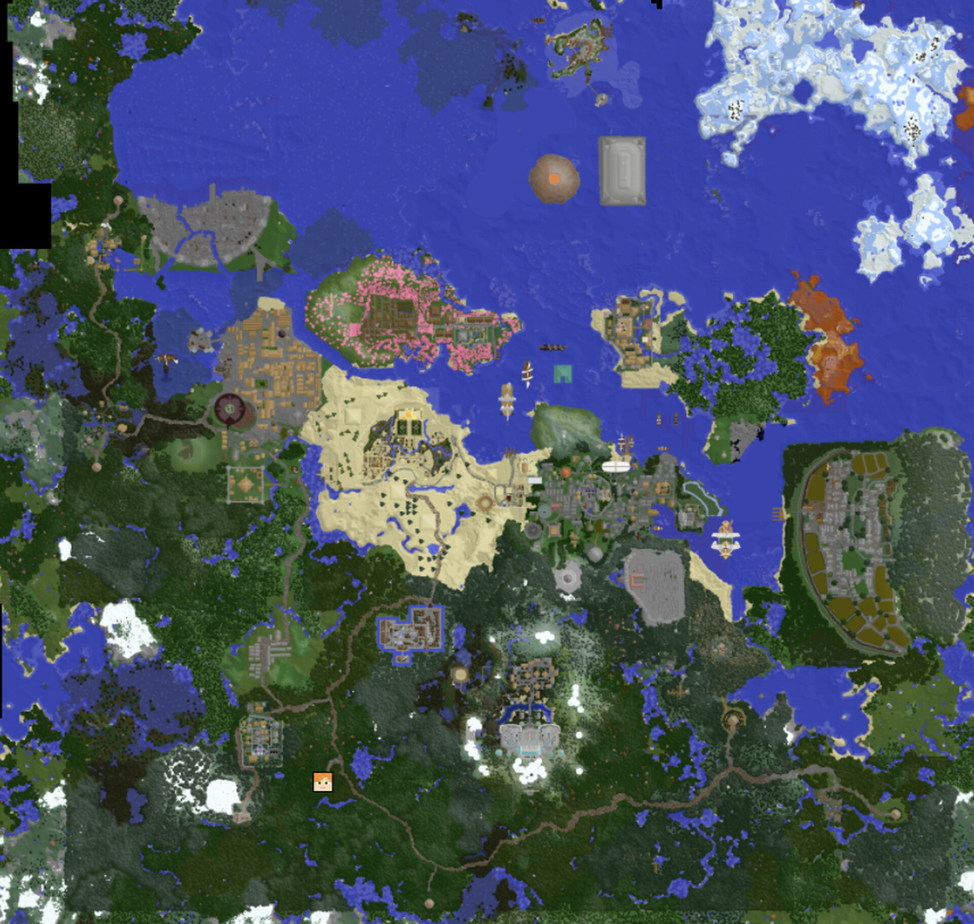 Tales of Vanilla kingdom (5100 x 5100) (1.12.2) Minecraft Map