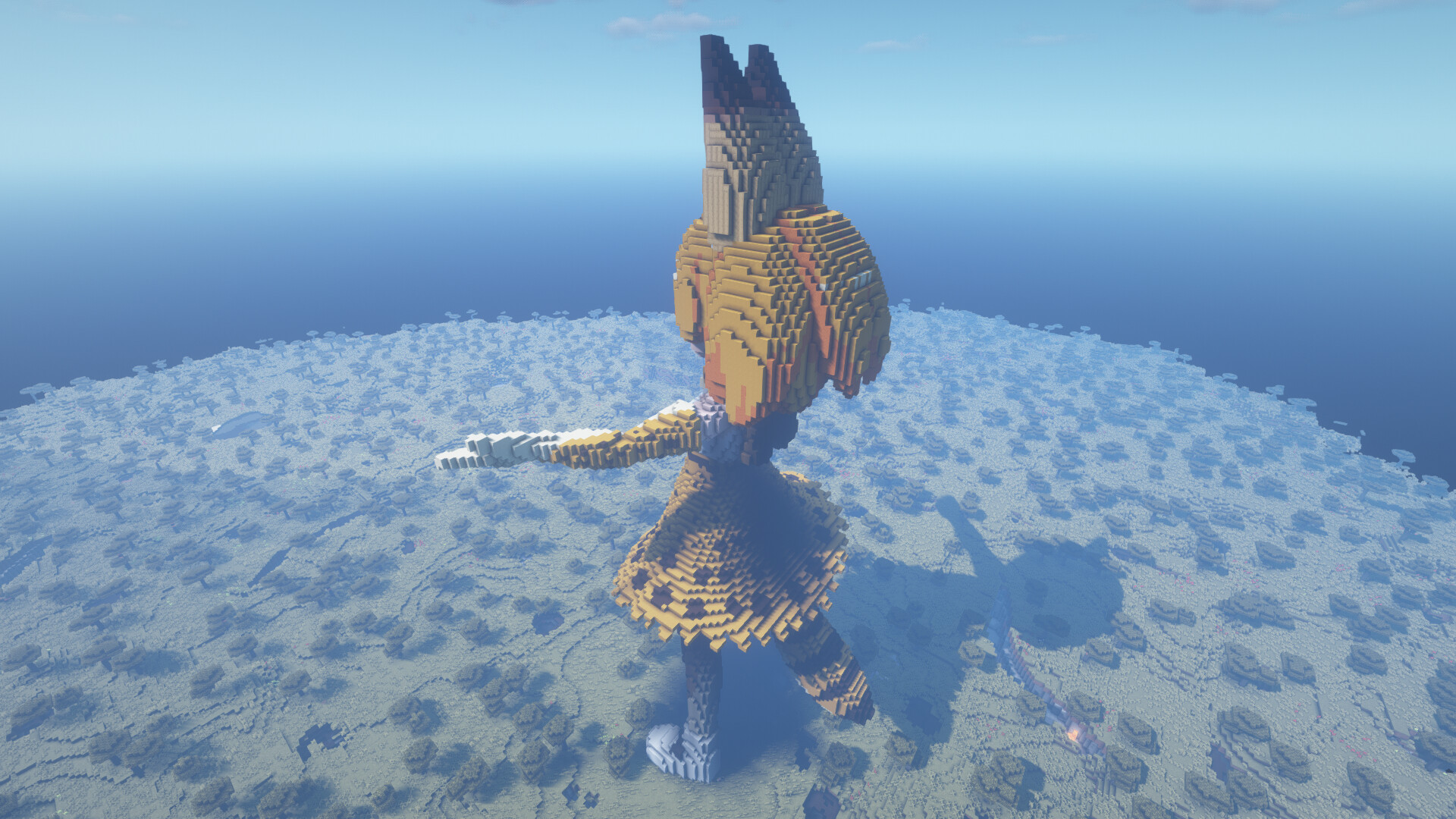 Kemono Friends Serval statue Minecraft Map