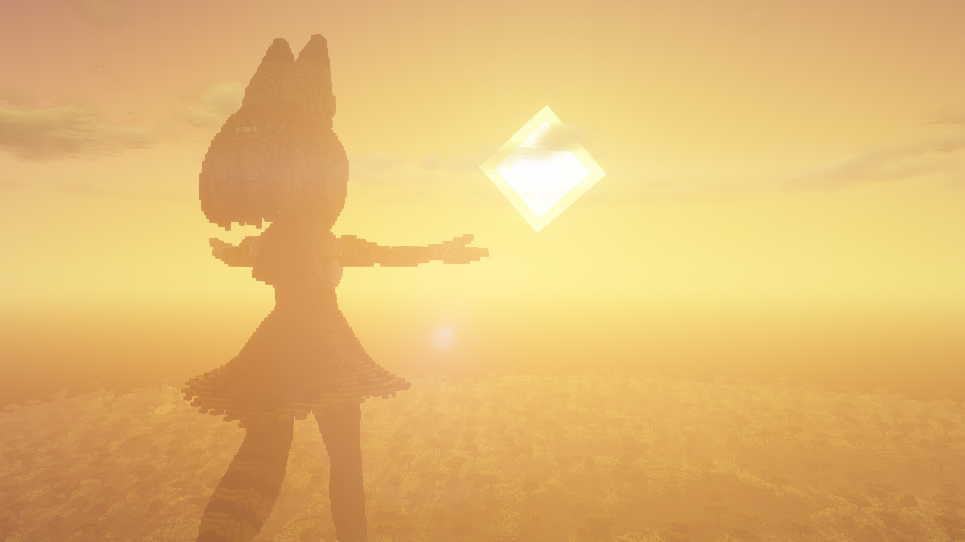 Kemono Friends Serval statue Minecraft Map