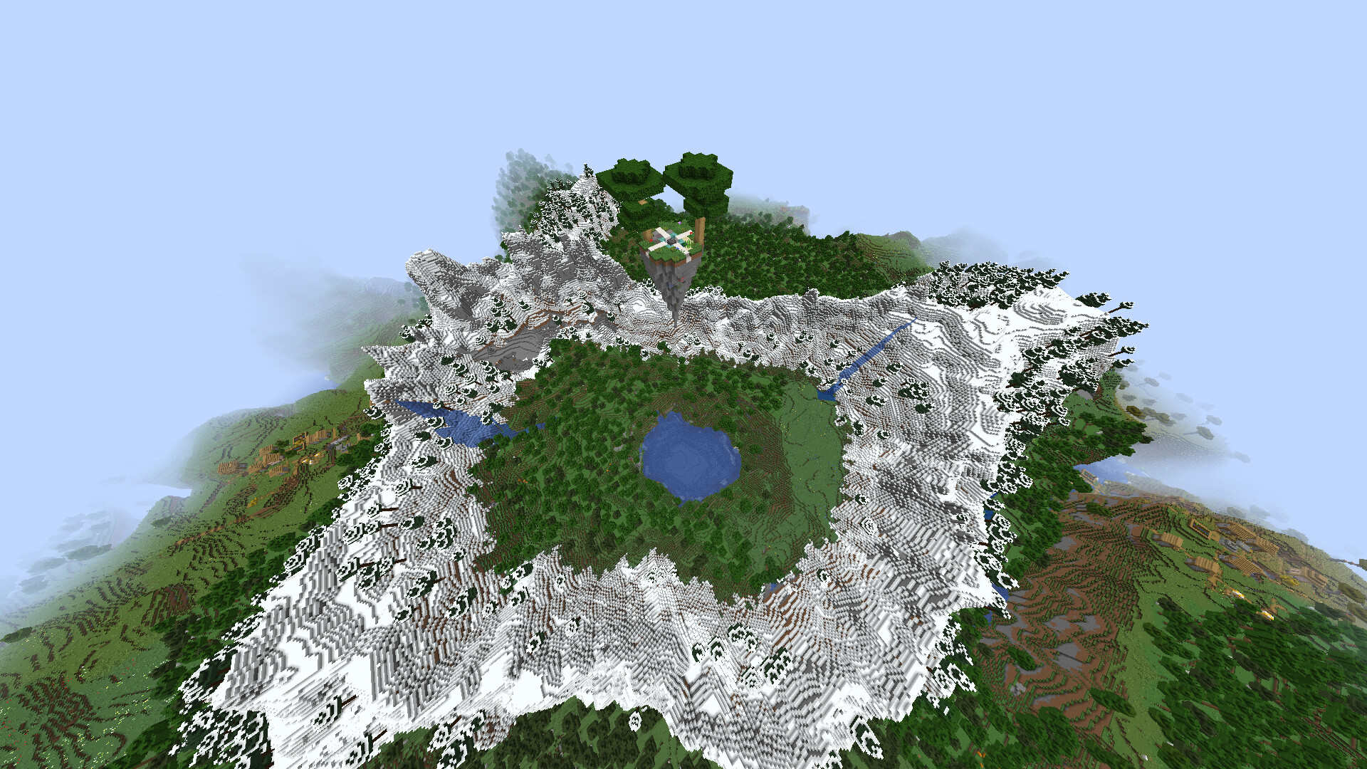 Craft Attack Spawn 1.18 mit Einweg-Elytra (Nur Commands) Minecraft Map