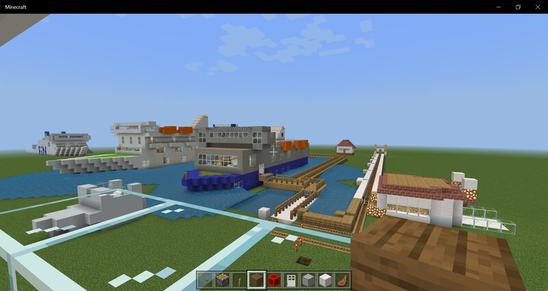 ferry terminal + hotel Minecraft Map