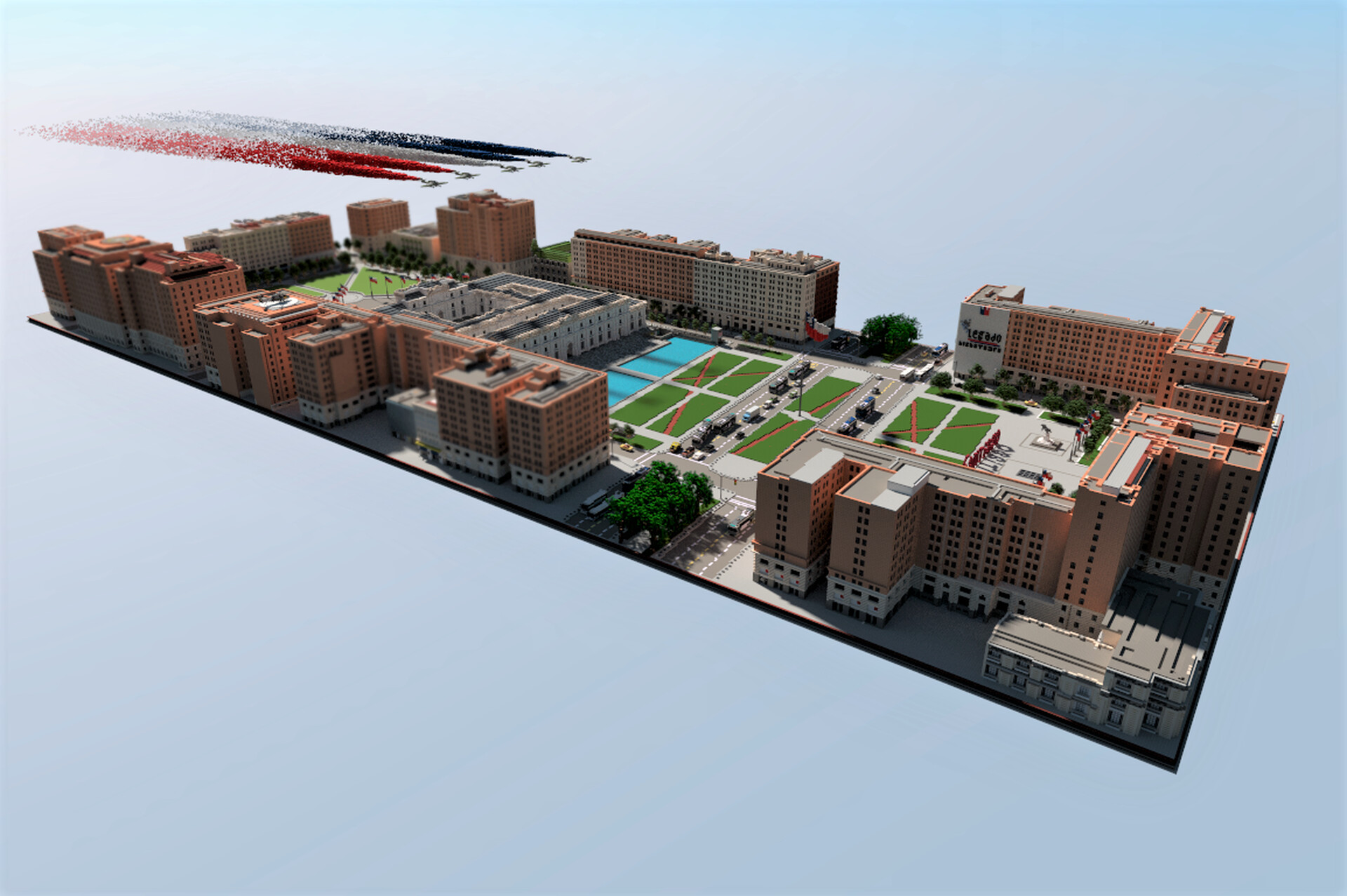 Palacio La Moneda. Santiago de Chile Minecraft Map