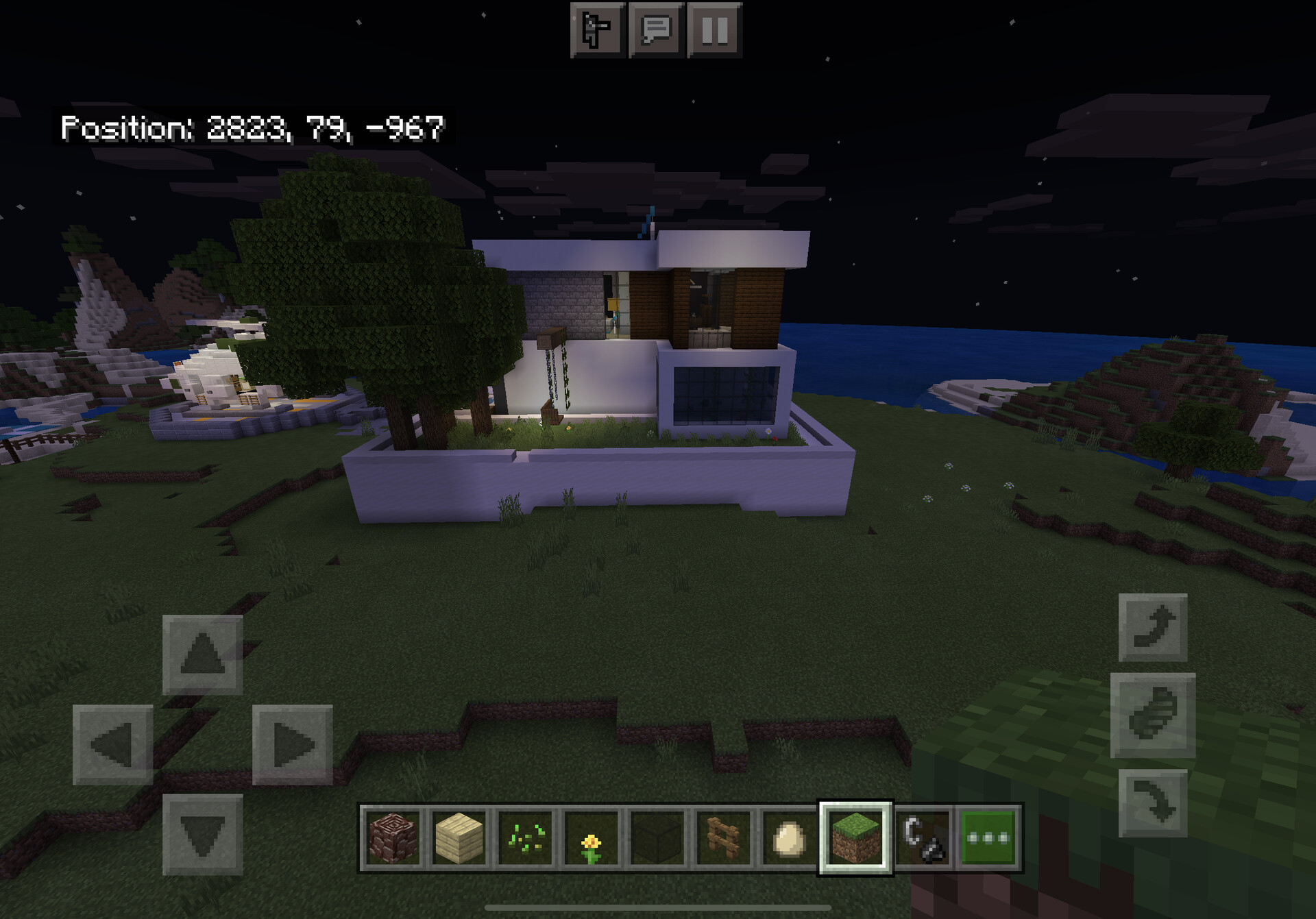 Modern Island House Minecraft Map