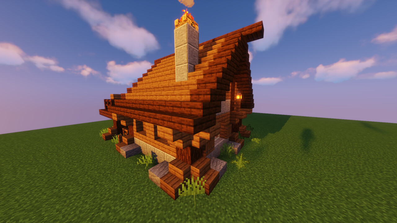 Dormer Window House [.schem] Minecraft Map
