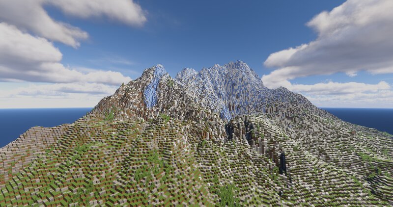 WorldPainer Ice Mountain Minecraft Map