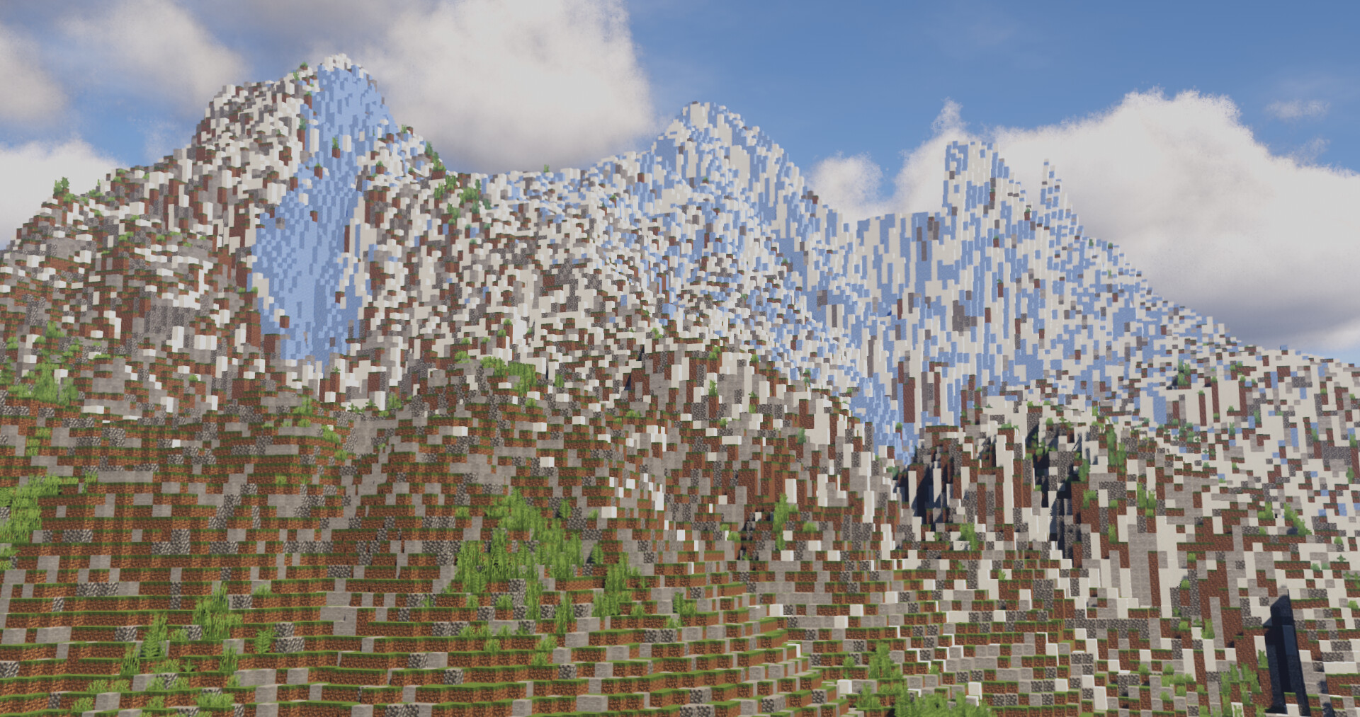 WorldPainer Ice Mountain Minecraft Map