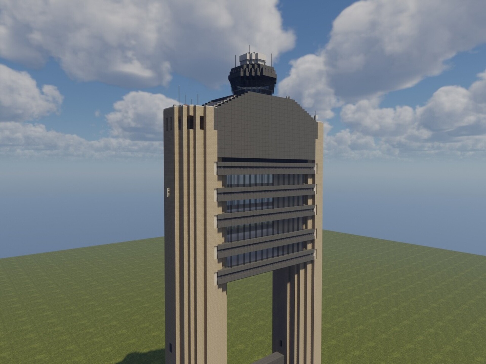 Boston Logan Int’l Airport Air Traffic Control Tower // BMC Minecraft Map