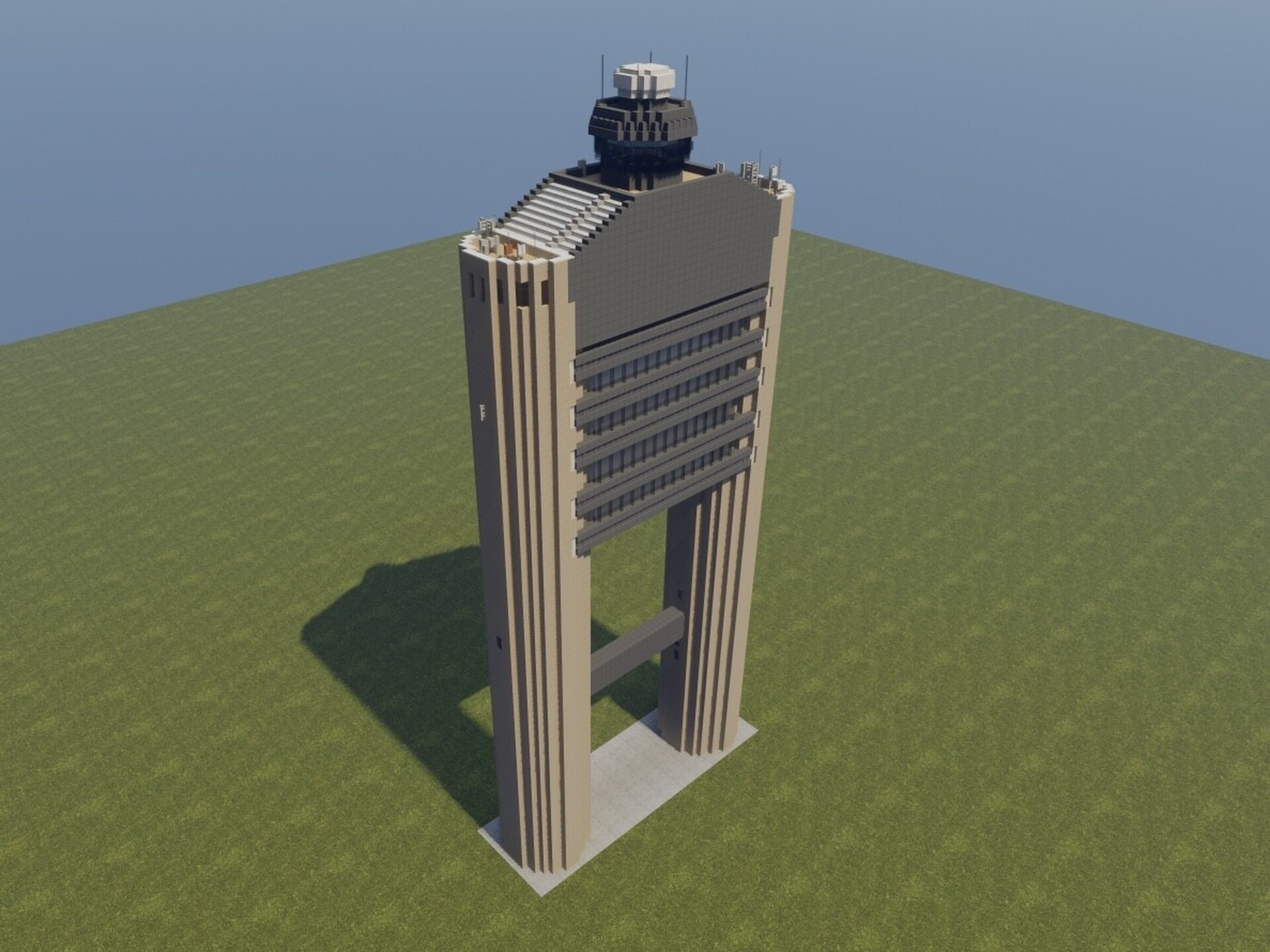 Boston Logan Int’l Airport Air Traffic Control Tower // BMC Minecraft Map