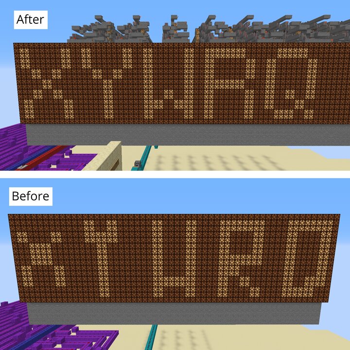 Redstone display V2 Minecraft Map