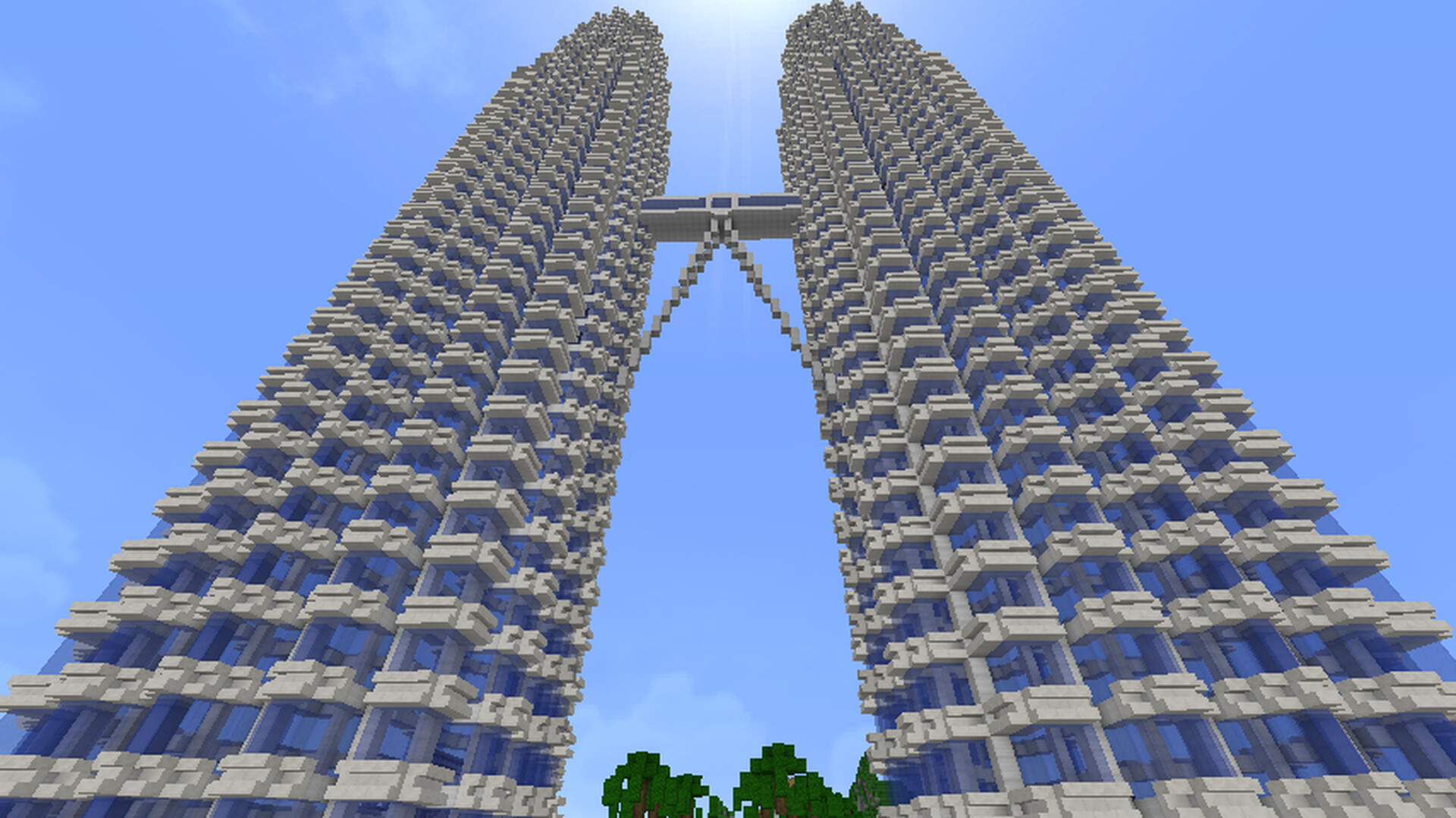 Petronas Twin Towers in Minecraft Minecraft Map