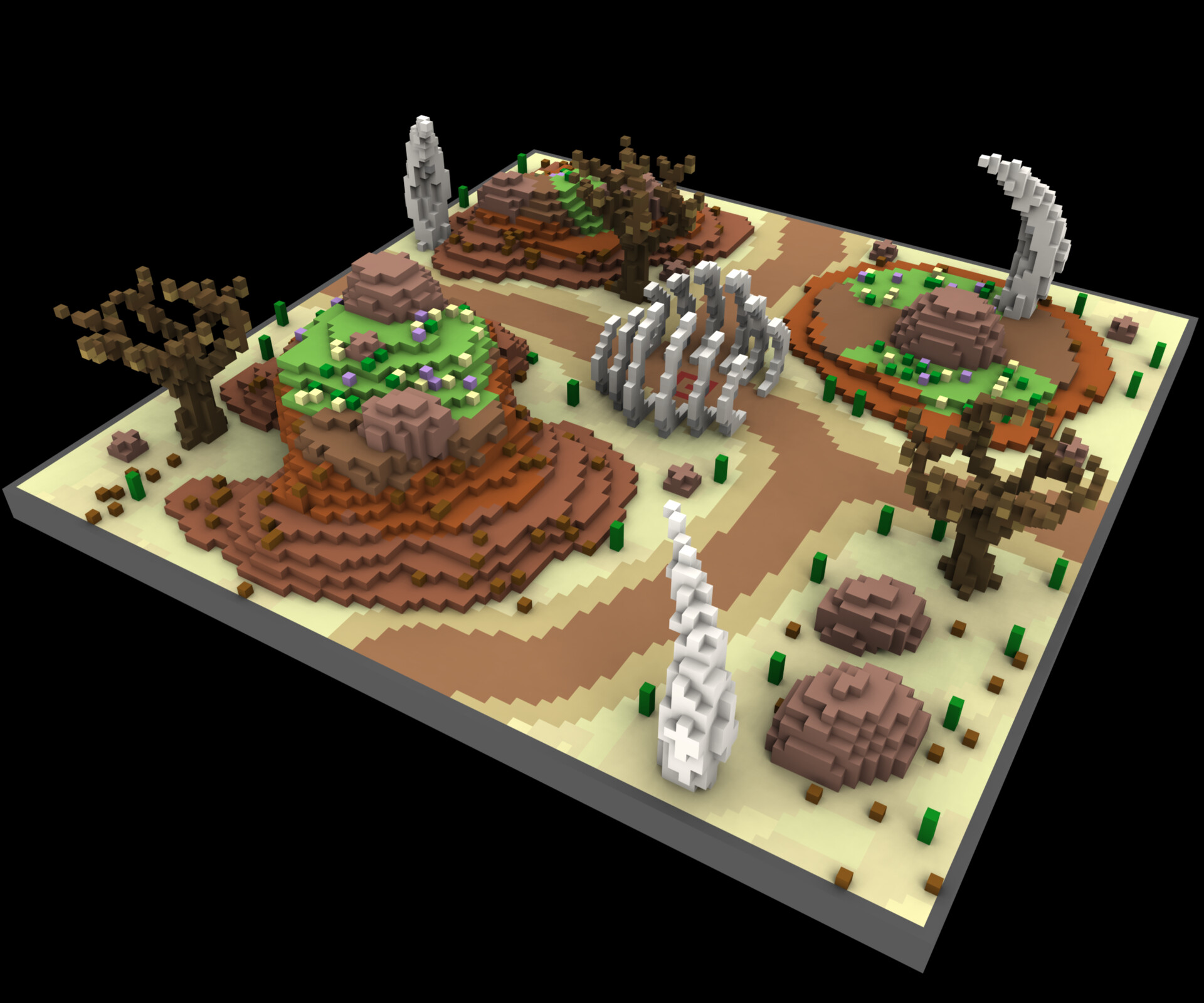 Skeletal Desert KOTH [100x100] Minecraft Map
