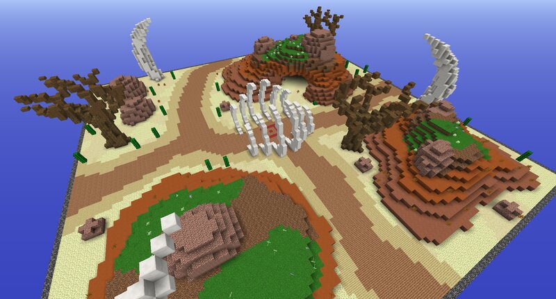 Skeletal Desert KOTH [100x100] Minecraft Map