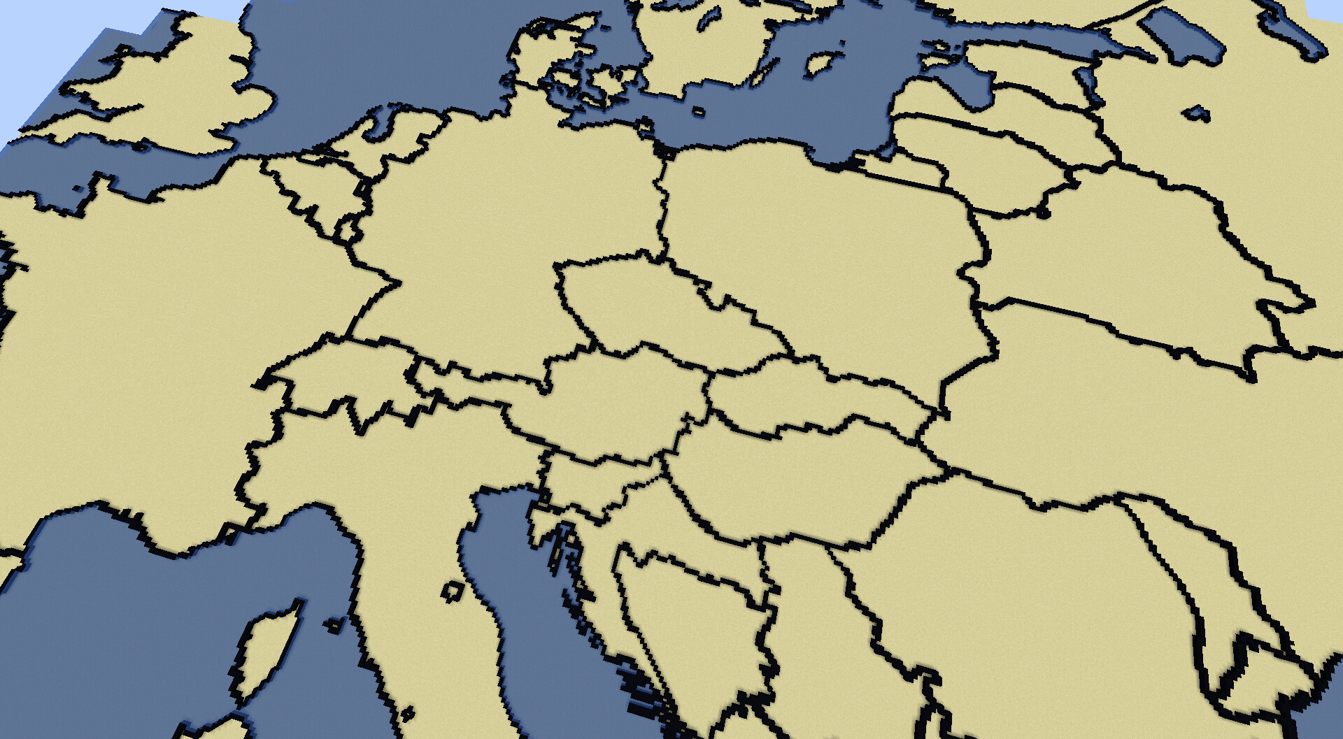 Large-Scale Map of the Earth (VERSION 1) Minecraft Map