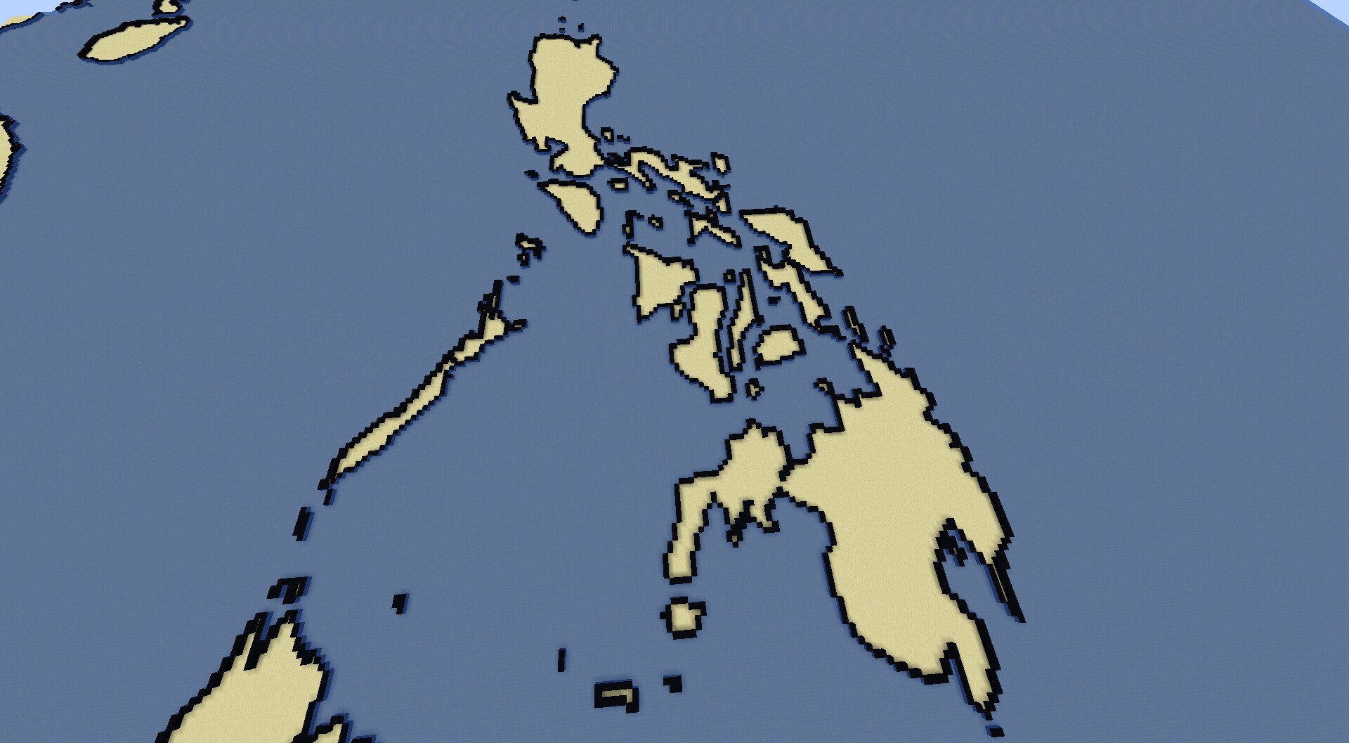 Large-Scale Map of the Earth (VERSION 1) Minecraft Map
