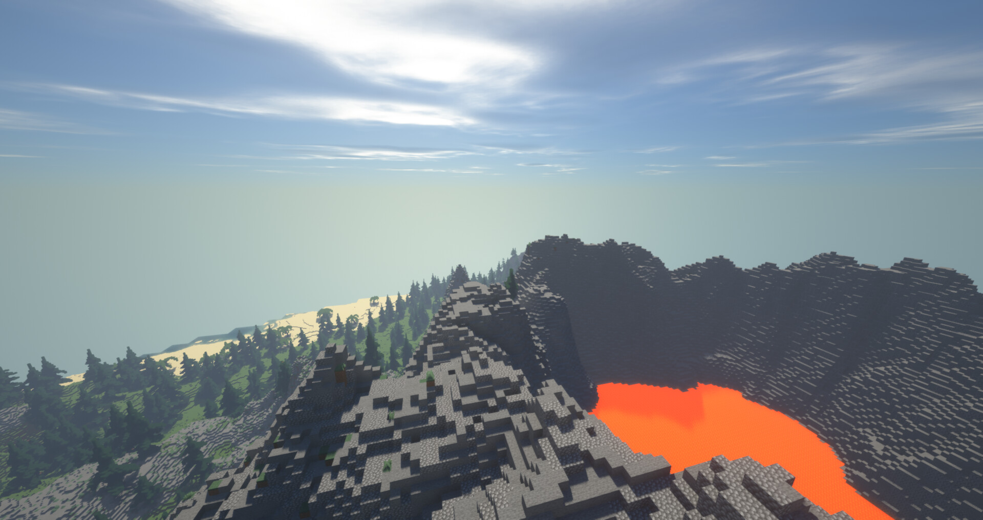 Volcano Minecraft Map