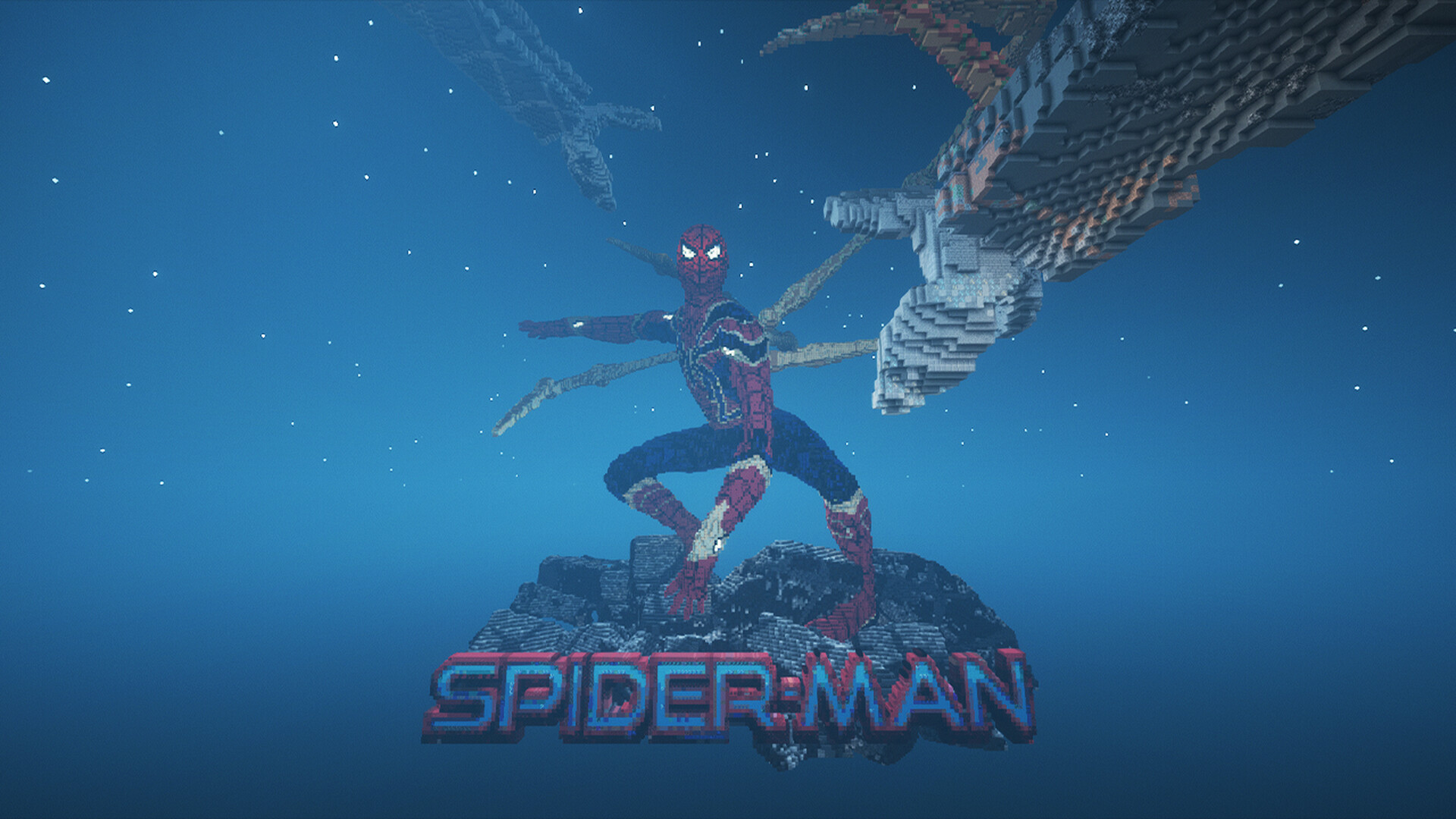 Marvel Spiderman No Way Home "Hello, Peter!" statue Minecraft Map