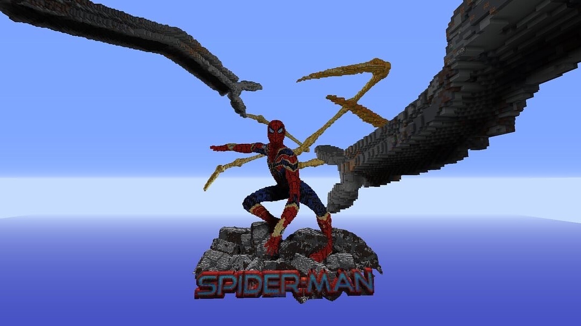 Marvel Spiderman No Way Home "Hello, Peter!" statue Minecraft Map
