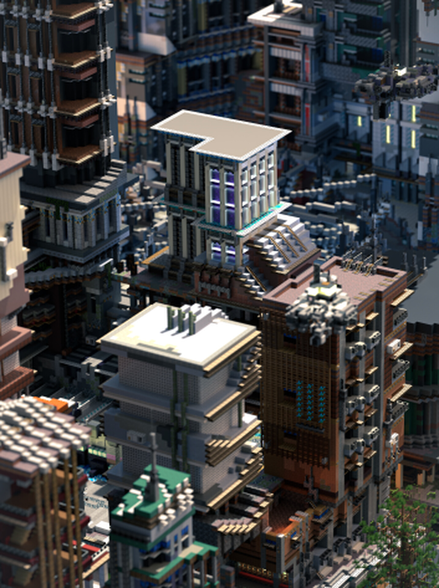 New "Cyberpunk" project Minecraft Map