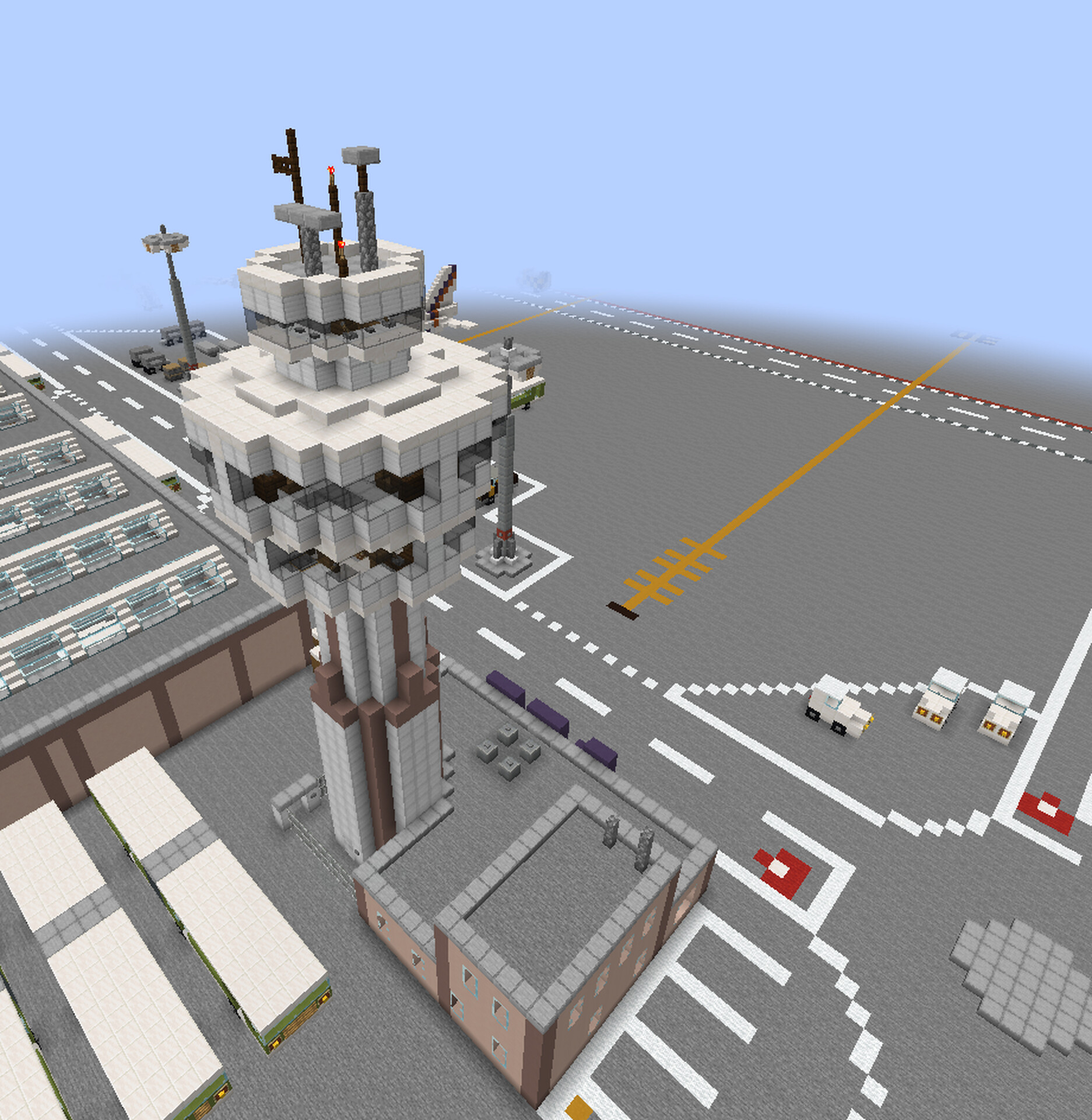 Airport Build #3 | ATC + Tower Minecraft Map