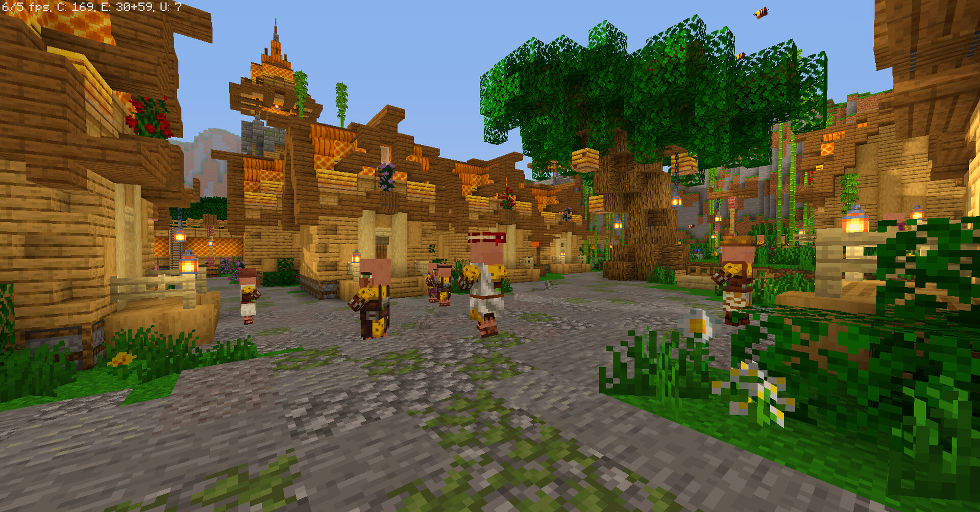 Bee Village Minecraft Map