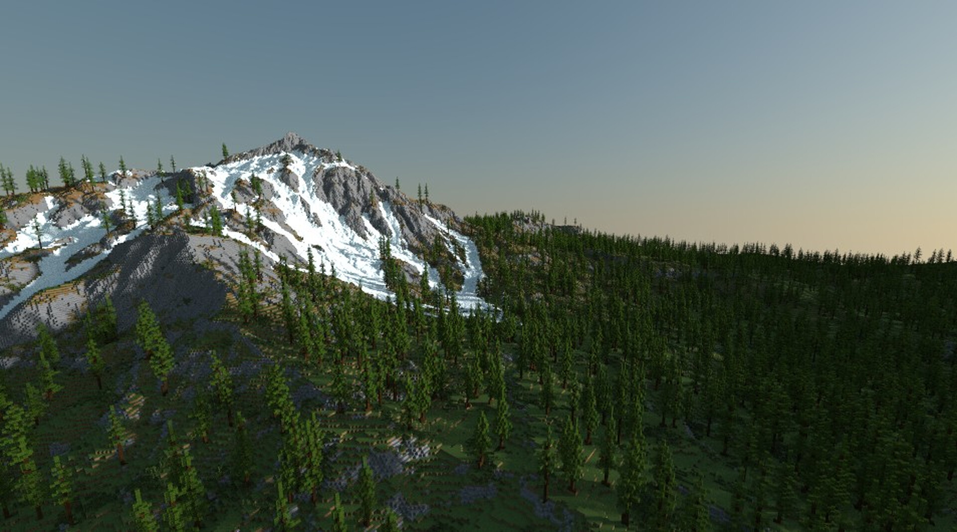 Mountain by the lake Minecraft Map