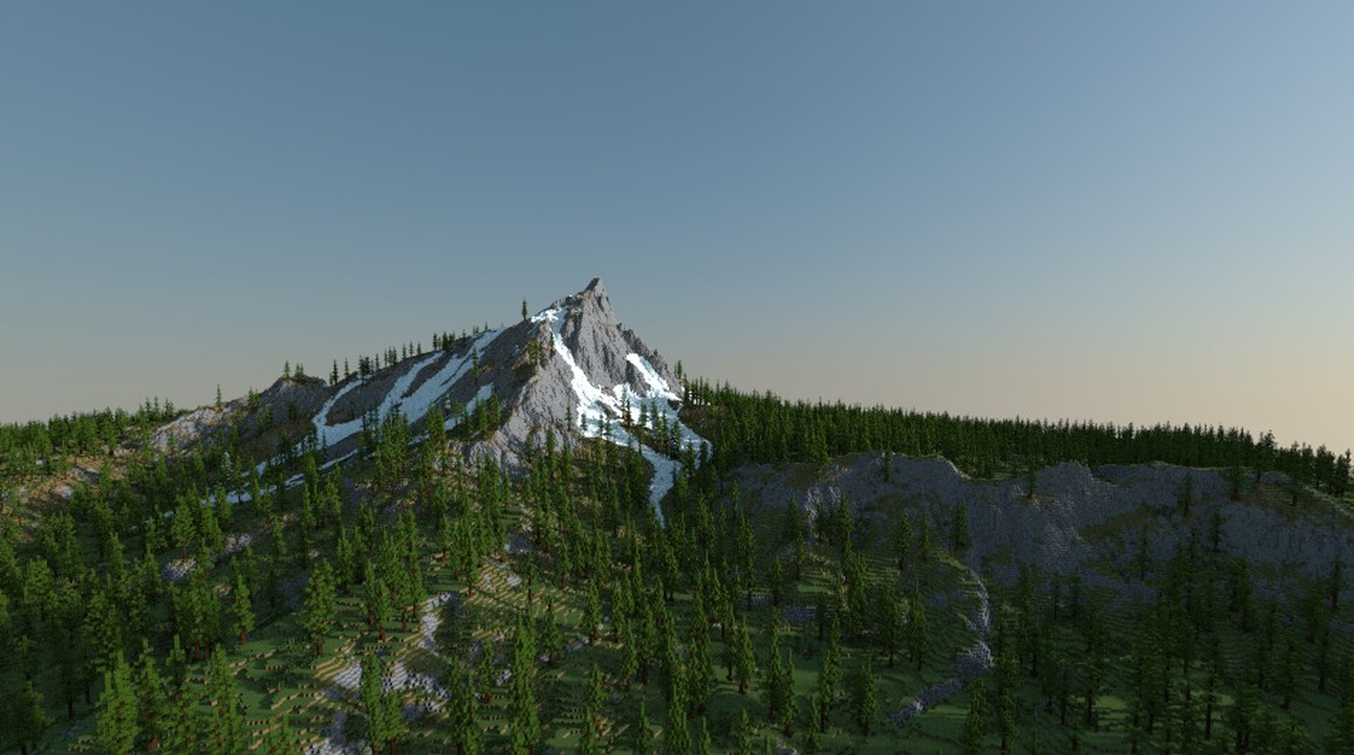 Mountain by the lake Minecraft Map