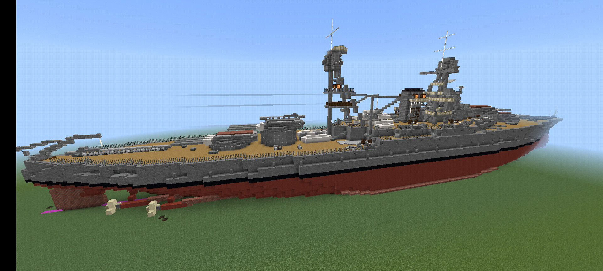 USS Arizona (BB-39) | Pennsylvania class battleship Minecraft Map