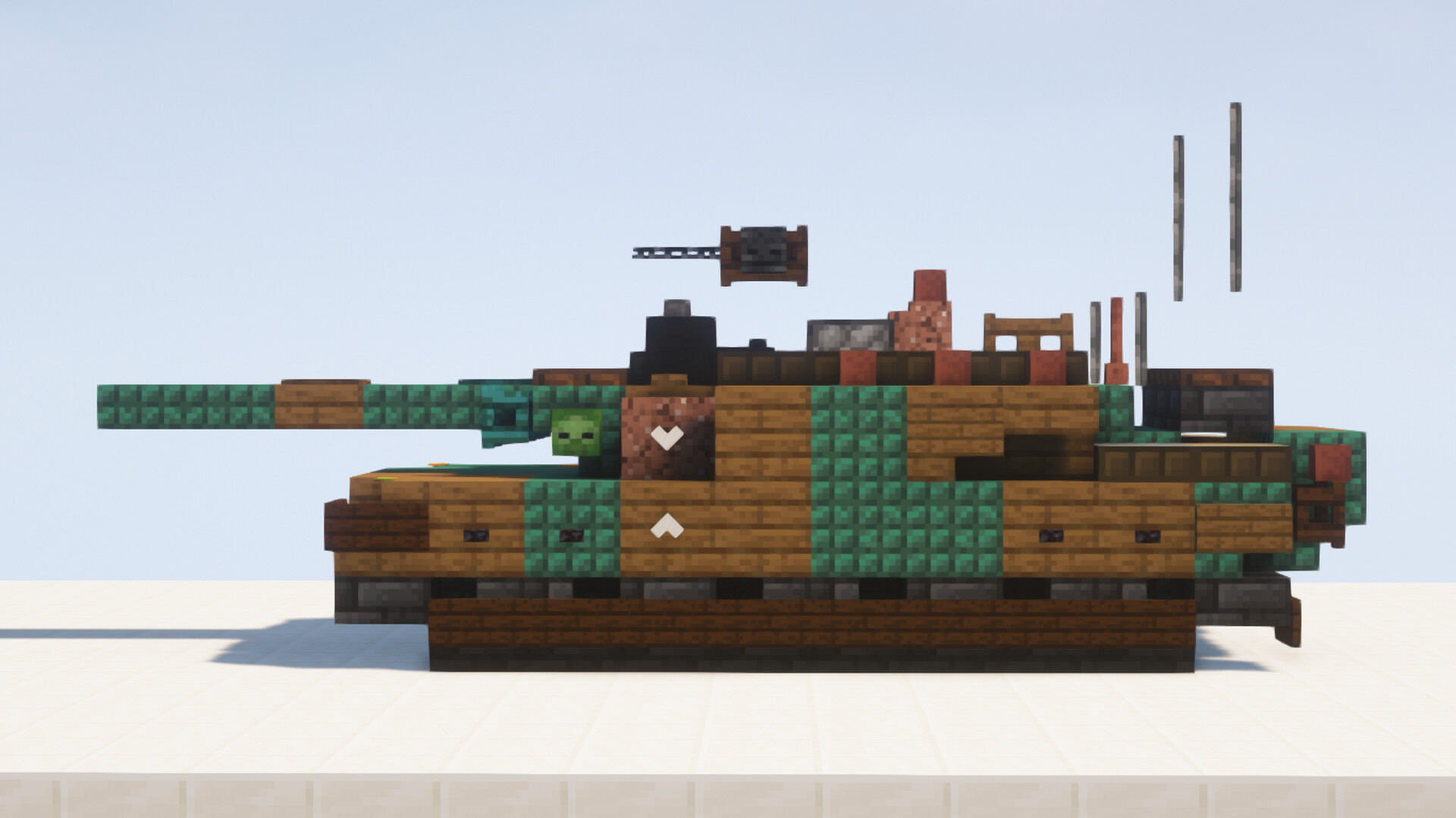 Type 10 Main Battle Tank - 1.5:1 scale (version 2) Minecraft Map