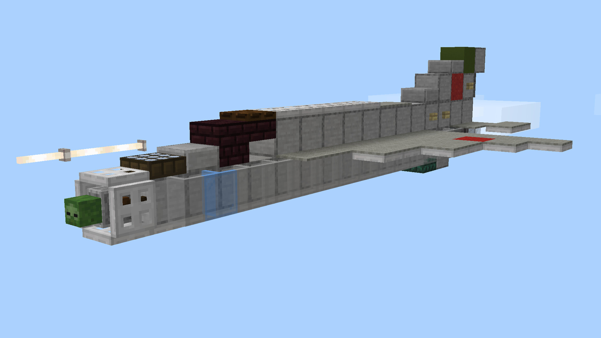 1.5:1 scale MiG-21 Bis Minecraft Map