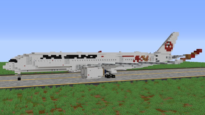 1.25:1 Scale Airbus A350-941 Minecraft Map