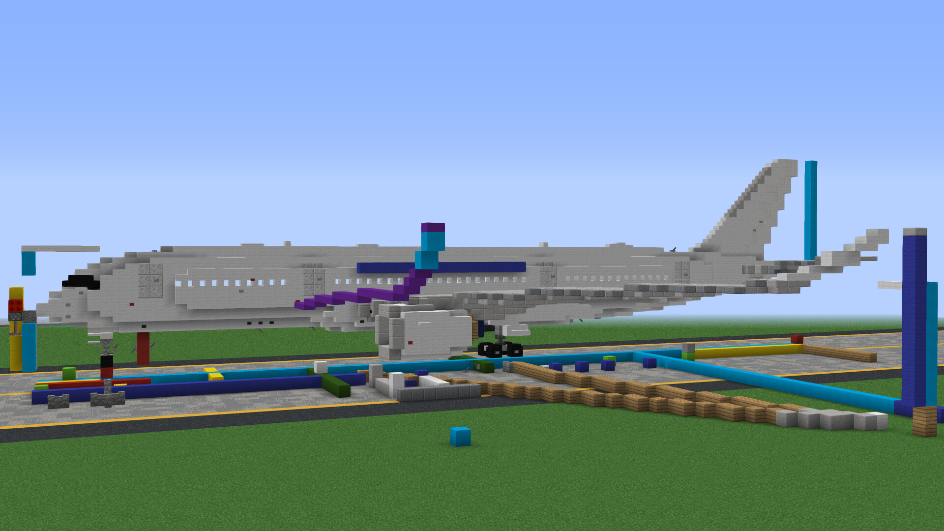1.25:1 Scale Airbus A350-941 Minecraft Map