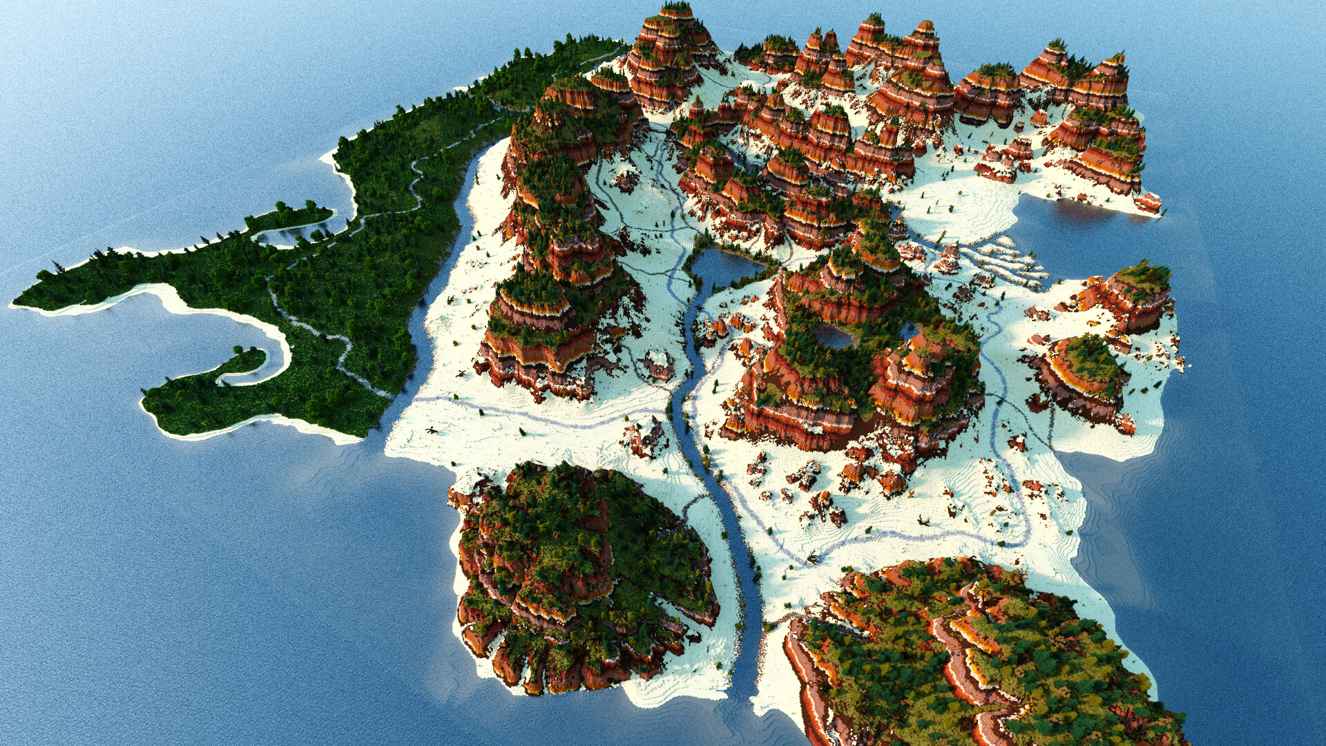 Mesa Desert Map [2000x2000] 1.16.5 Minecraft Map