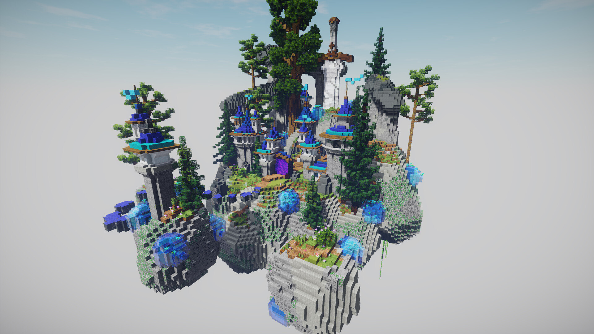 [AuthMe] » Azure Lobby » 120x140 Minecraft Map