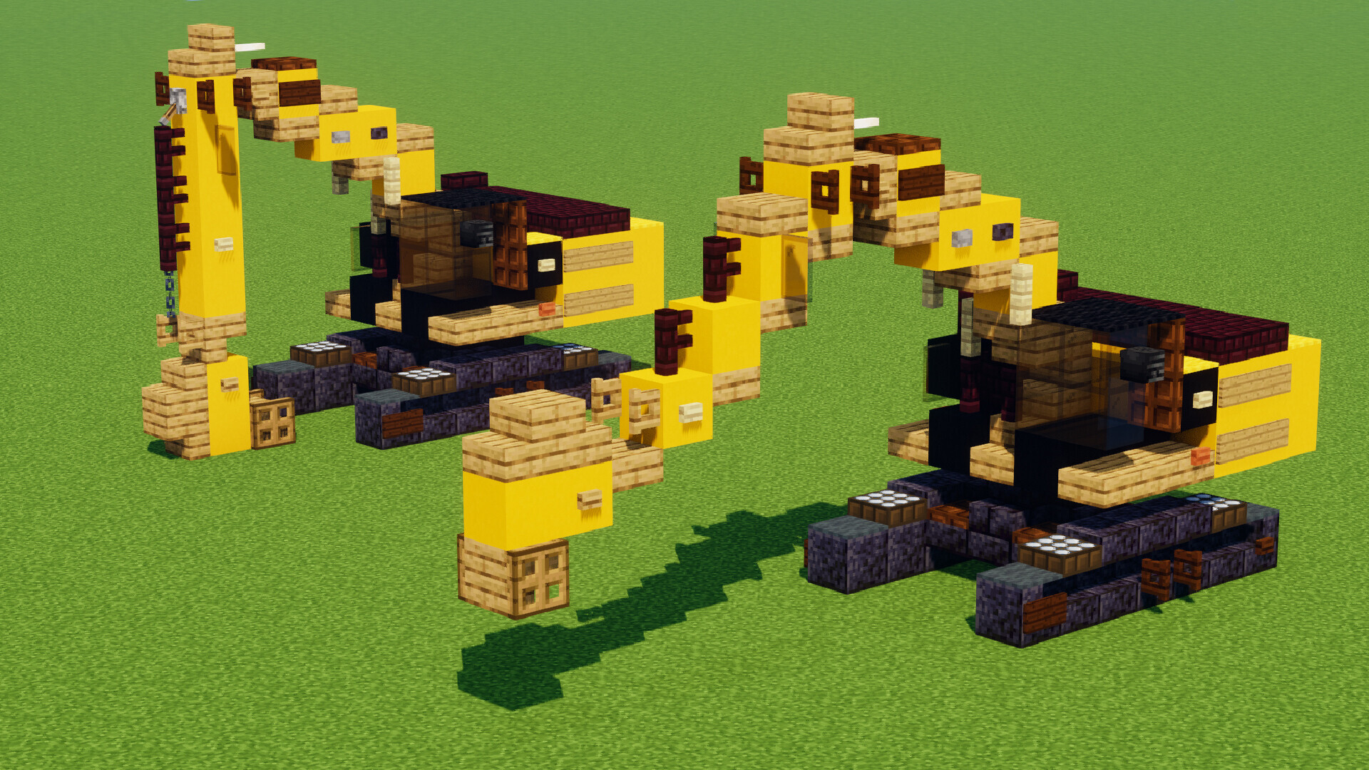 CAT 336E Excavator Construction Vehicle Minecraft Map