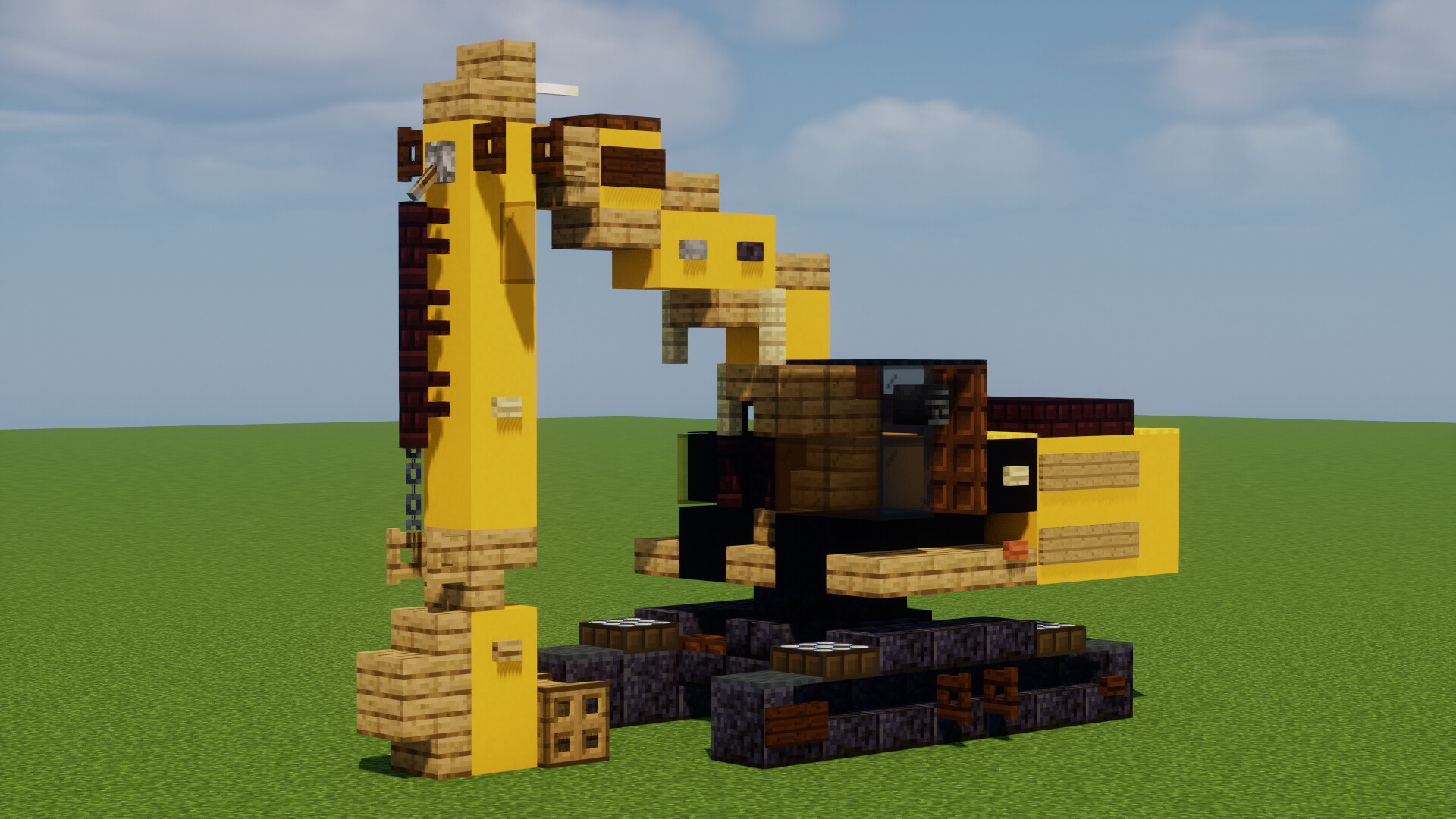 CAT 336E Excavator Construction Vehicle Minecraft Map
