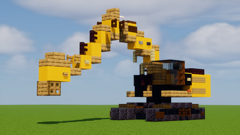 CAT 336E Excavator Construction Vehicle Minecraft Map