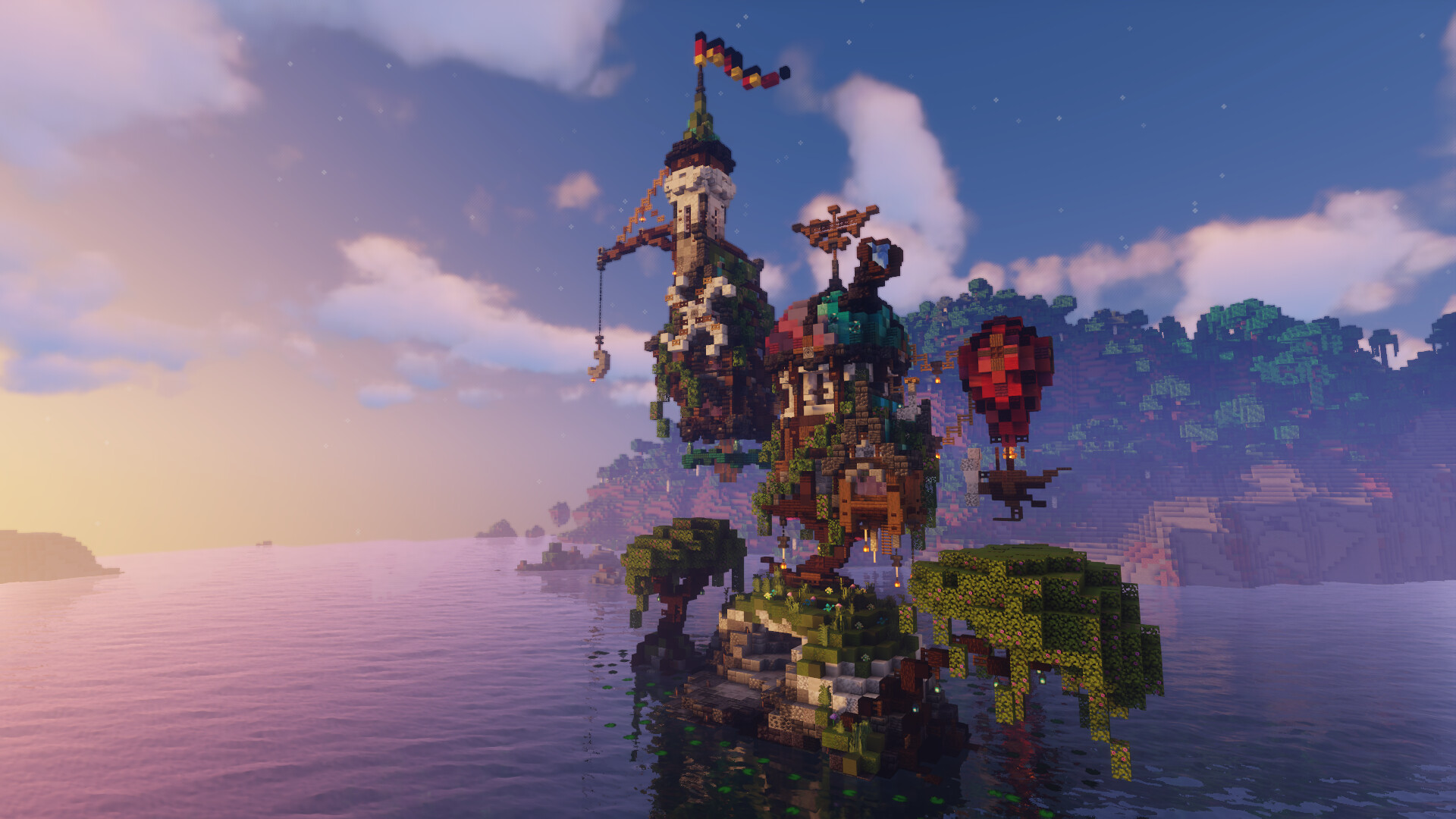 Fantasy Observatory Build -The Lone Observer Minecraft Map